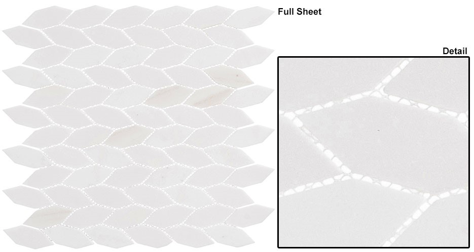 Glazzio Tile Colonial (Long Hex) - Light Canopy