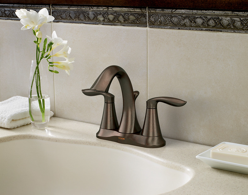 Moen Eva Two-Handle High Arc Bathroom Faucet