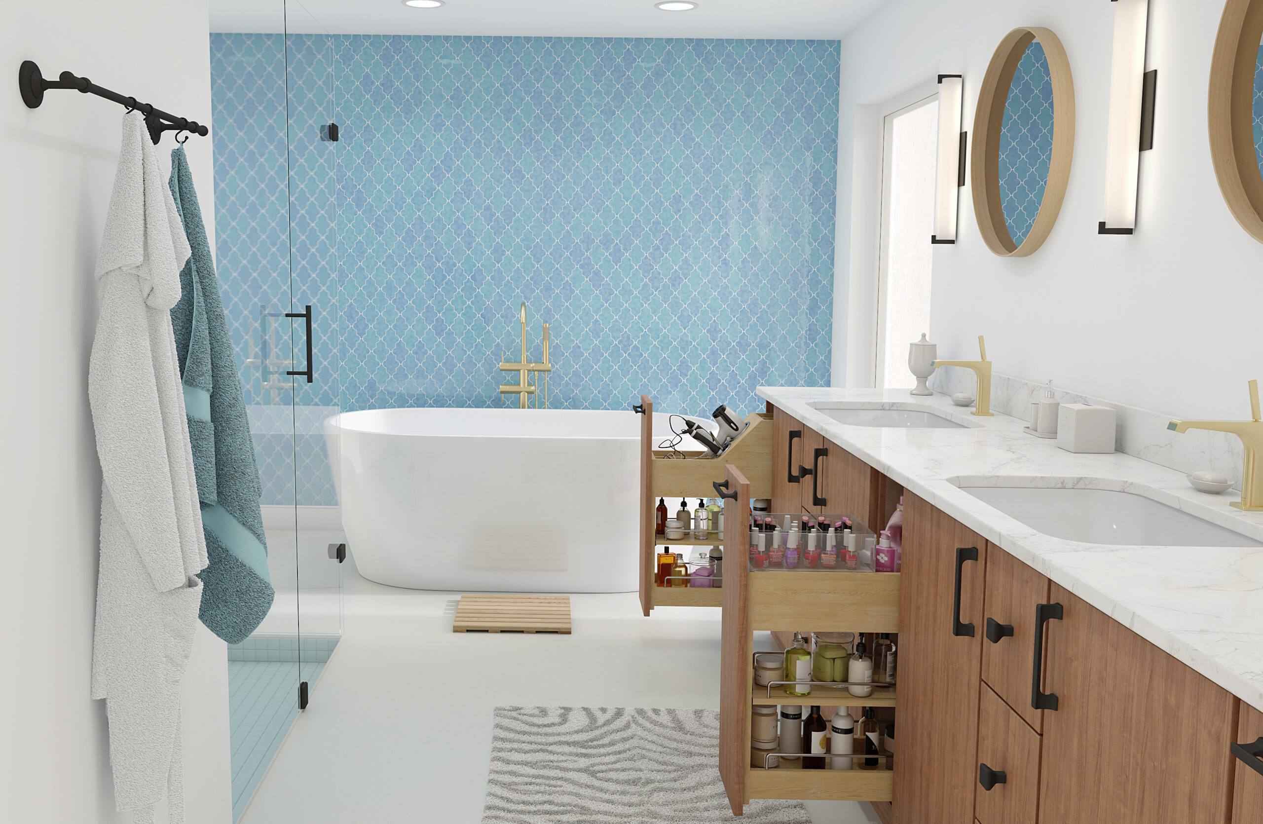 Grooming Insert vanity pullout