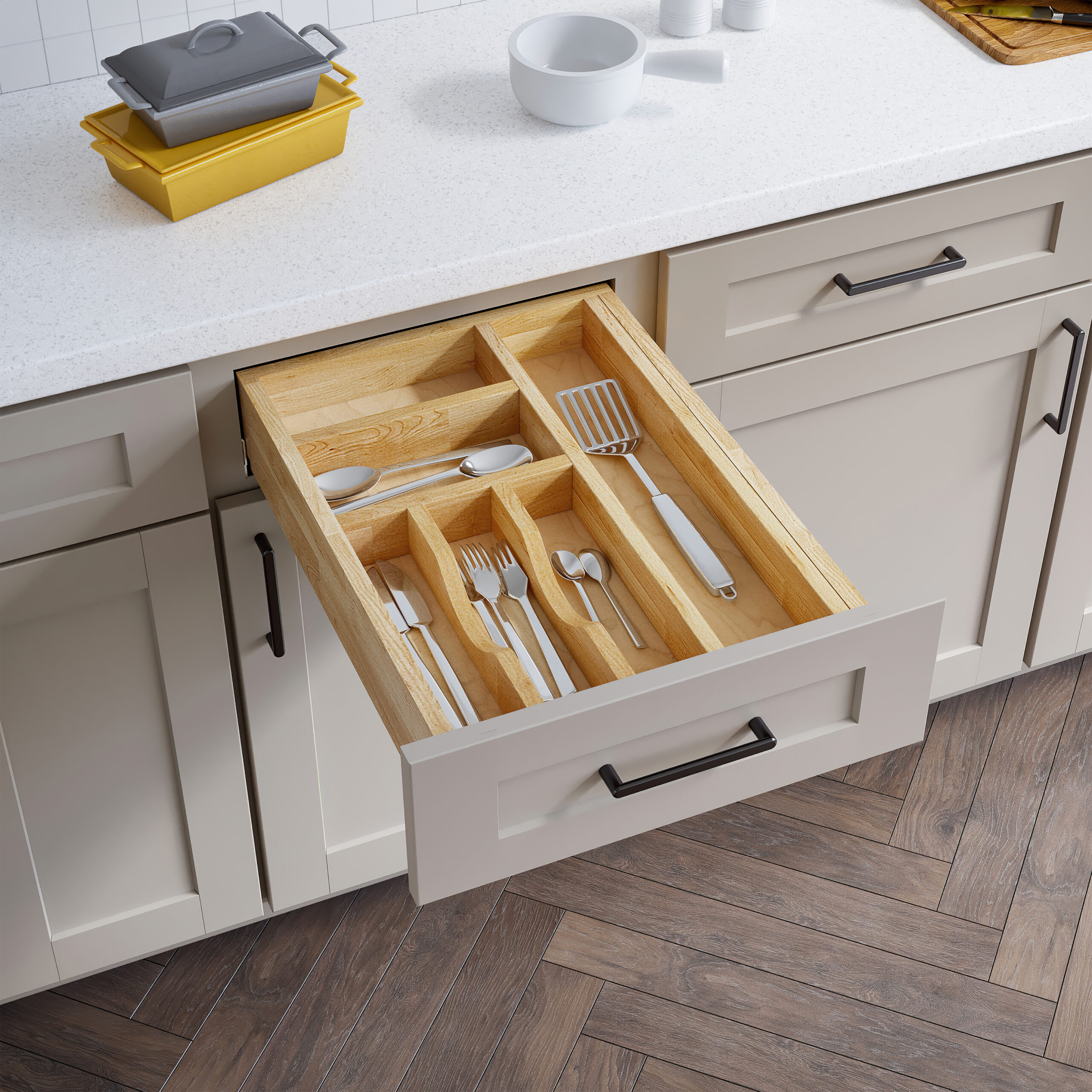 Hardware Resources Adjustable Drawer Insert