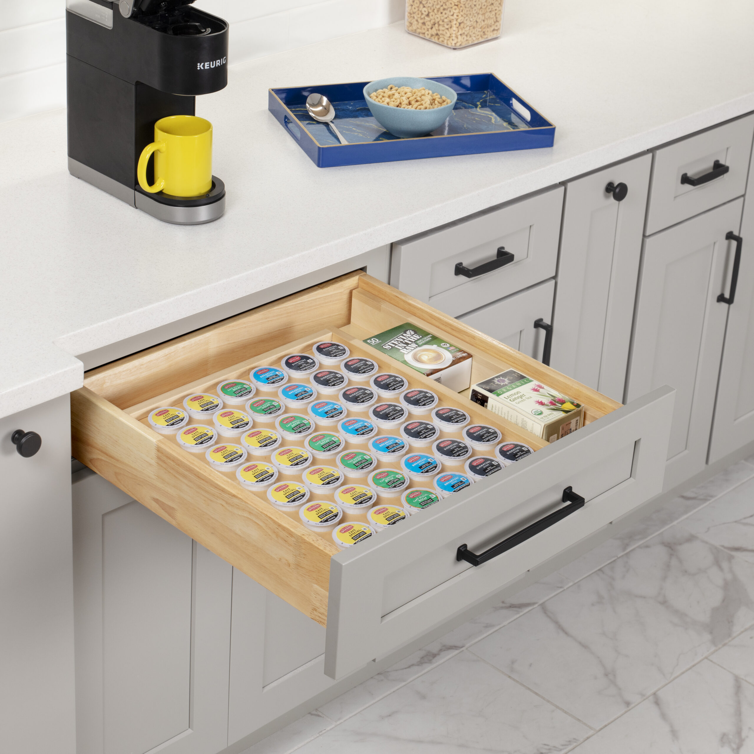 Hardware Resources Adjustable Coffee Pod Drawer Insert
