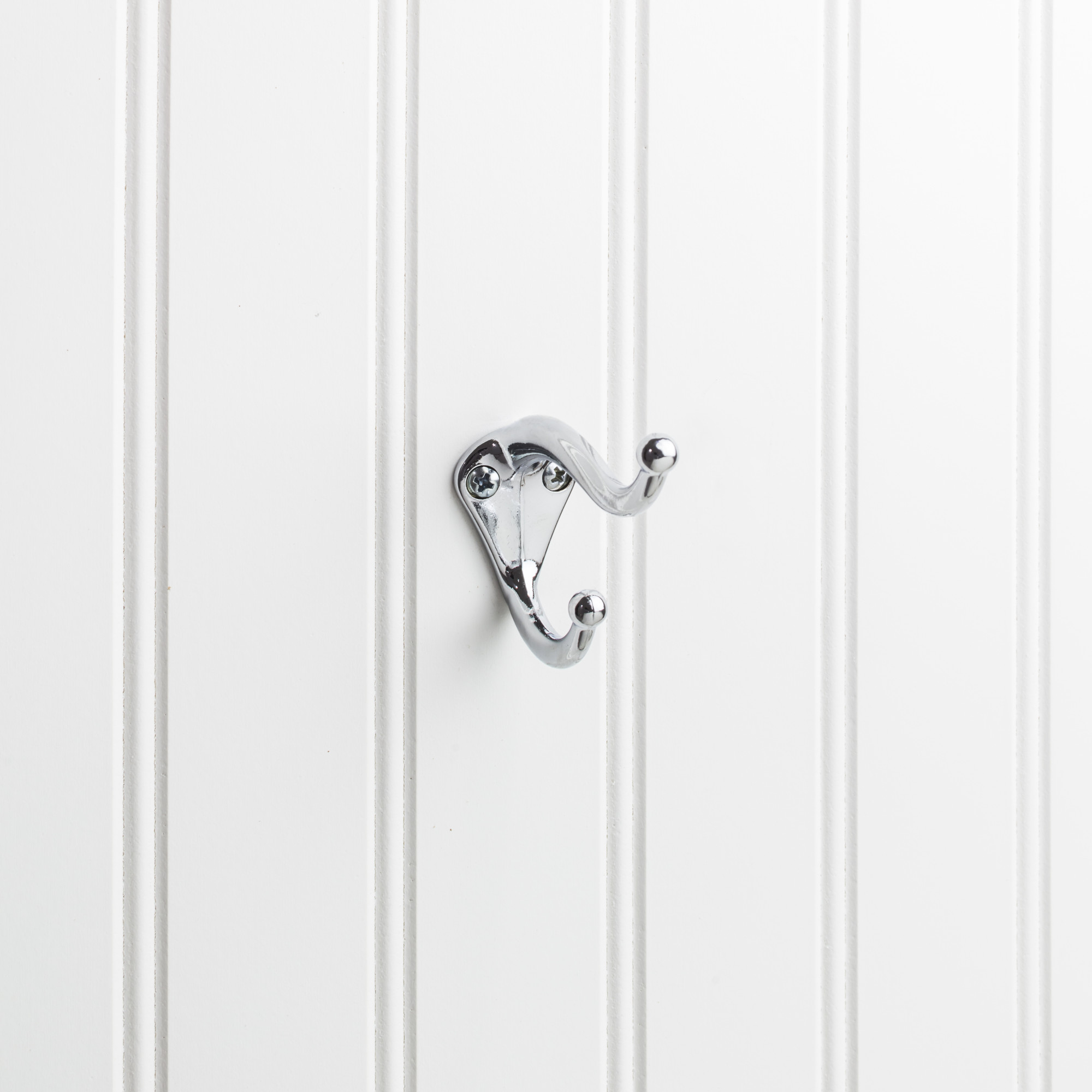 Elements Traditional Double Prong Ball End Wall Mounted Hook