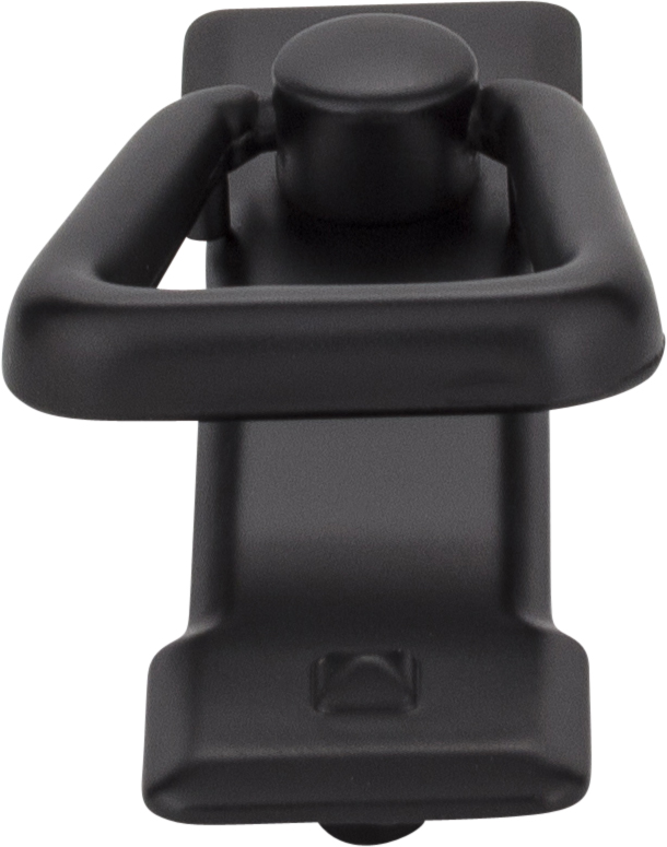 Elements Matte Black Rectangle Verona Cabinet Drop Pull