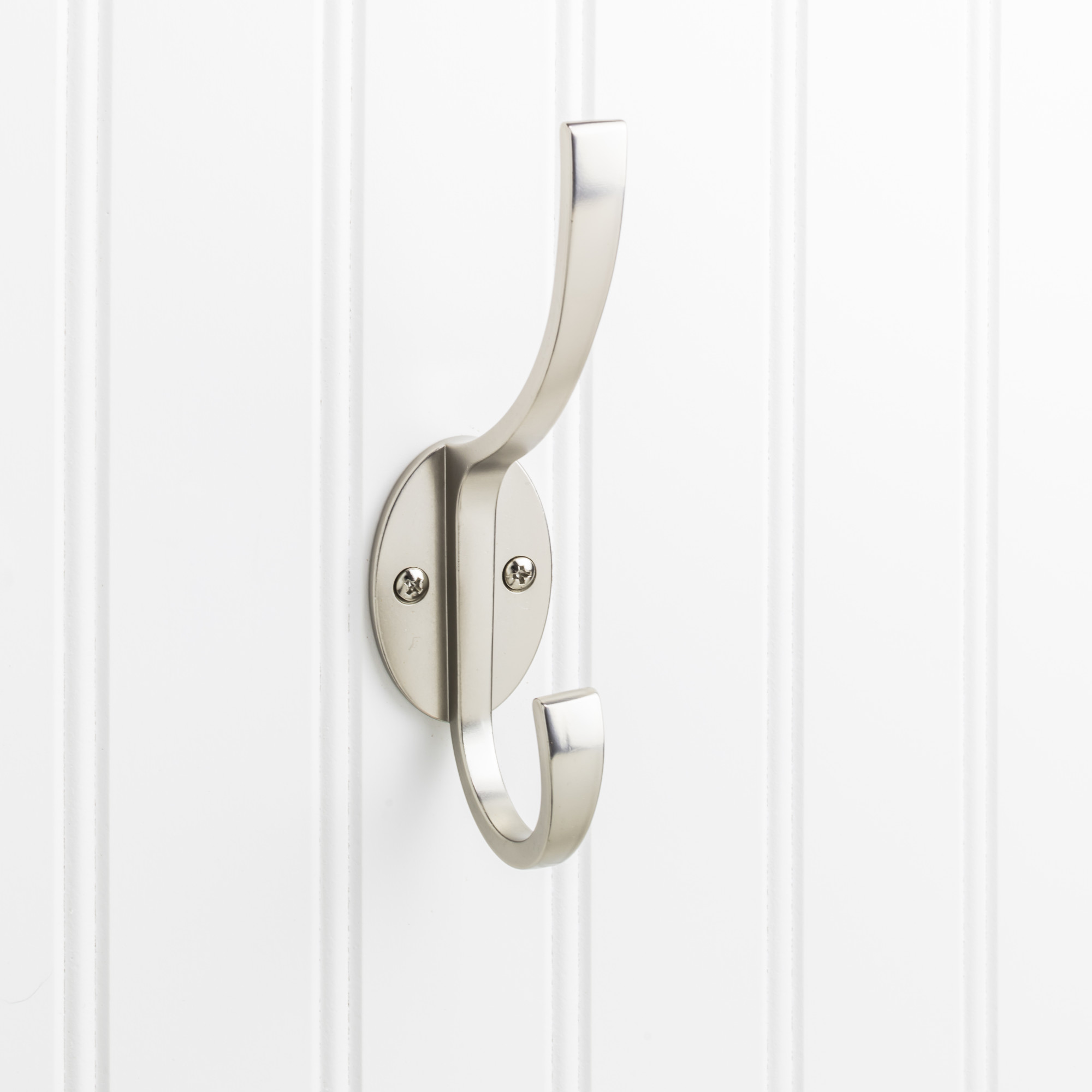 Elements Flared Transitional Double Prong Wall Mounted Hook