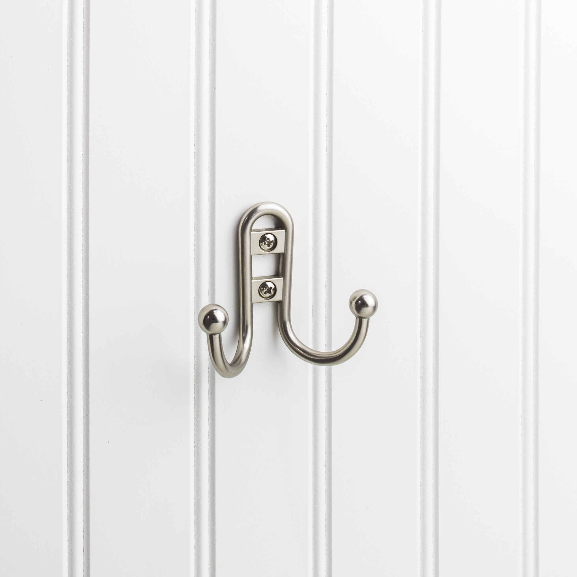Elements Classic Double Prong Ball End Wall Mounted Hook