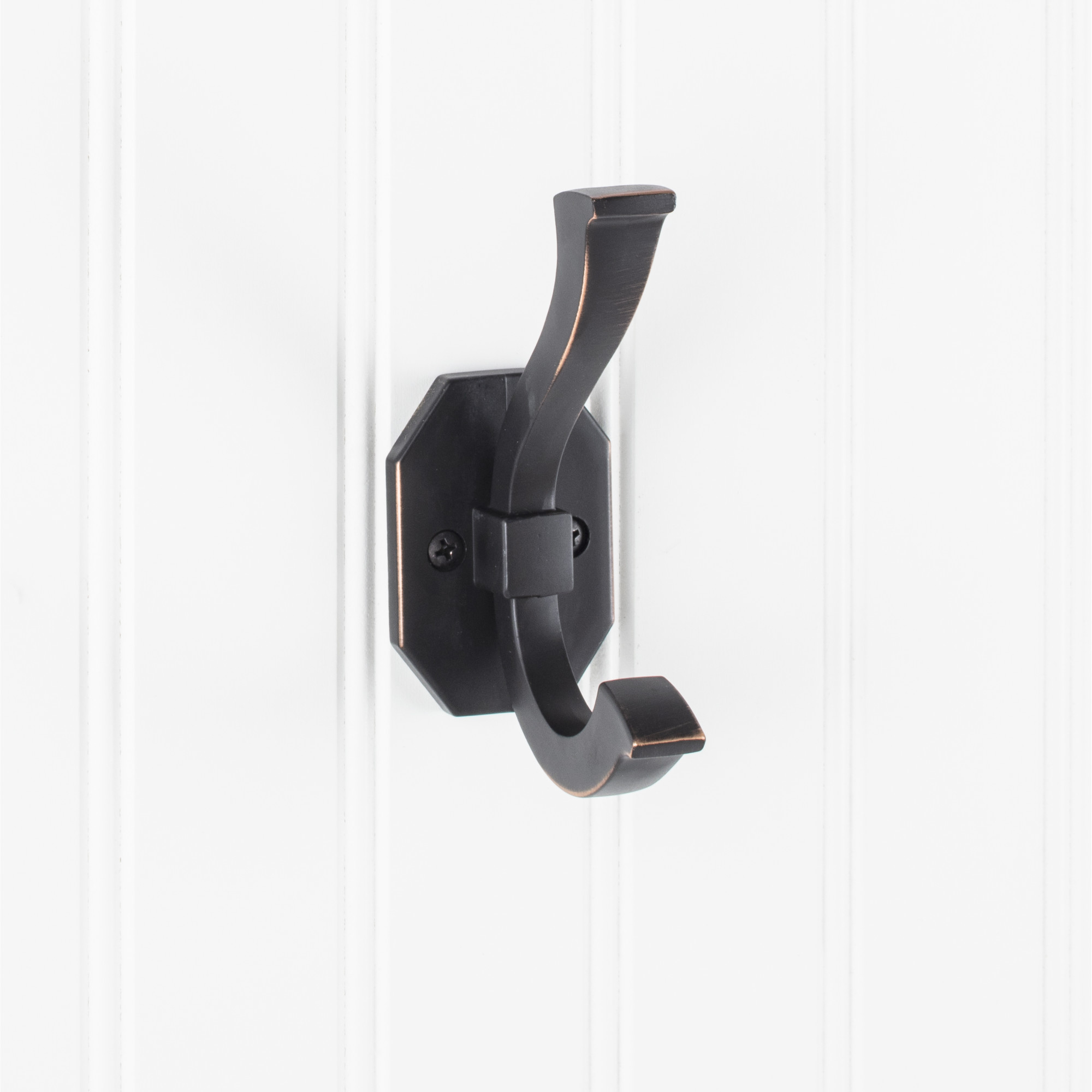 Elements Emerald Double Prong Wall Mounted Hook