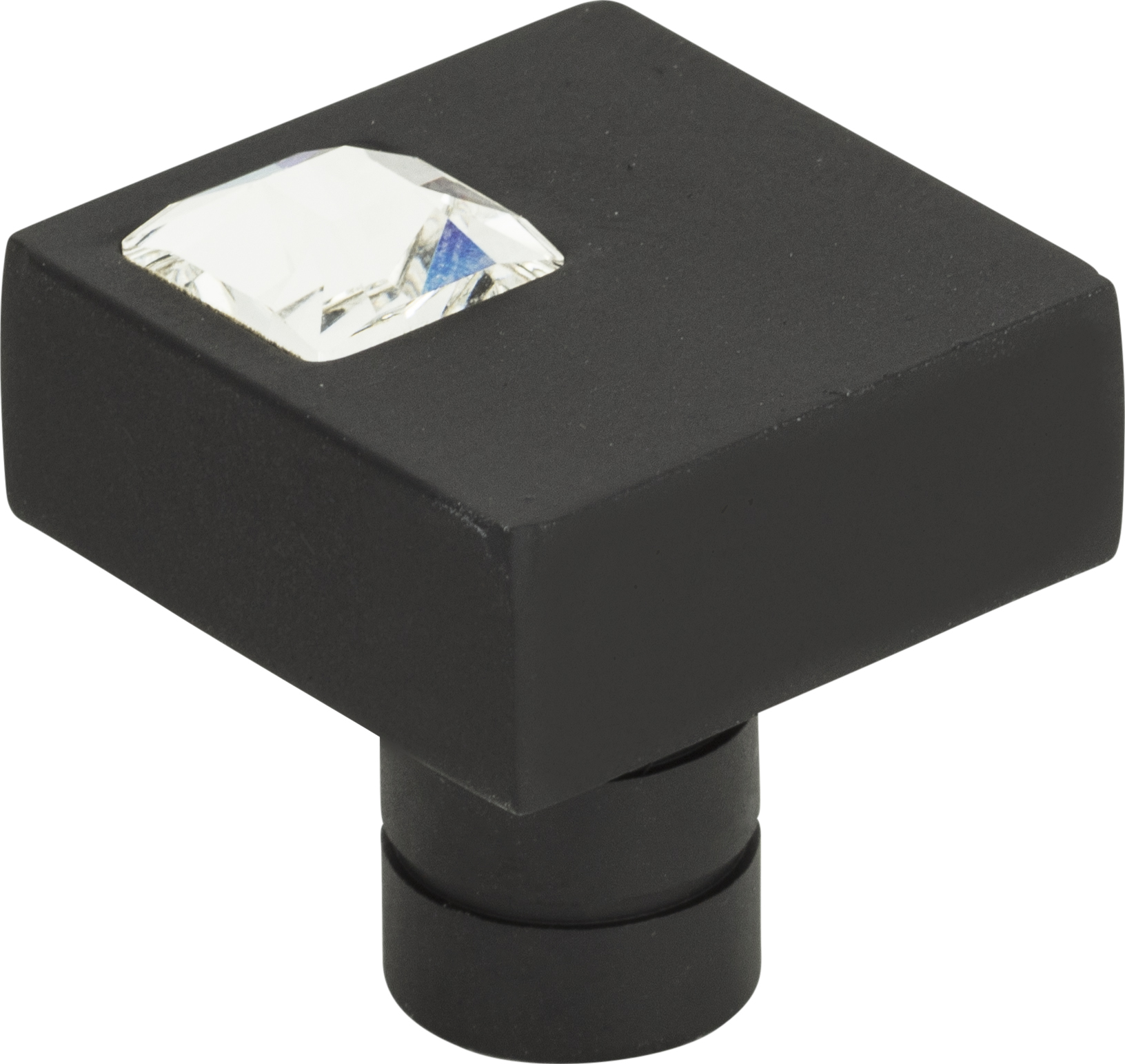 Atlas Crystal Off Center Square Knob