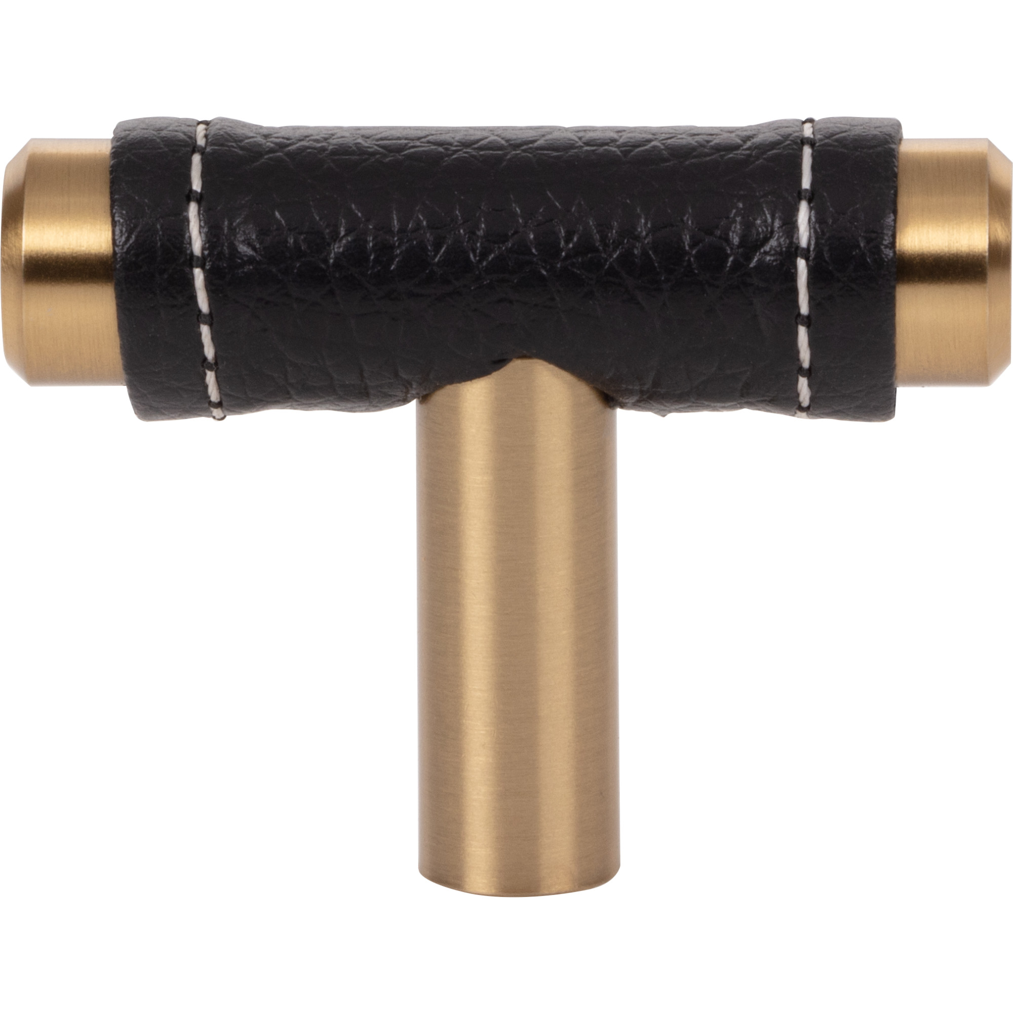 Atlas Zanzibar Black Leather Knob 1-7/8 Inch