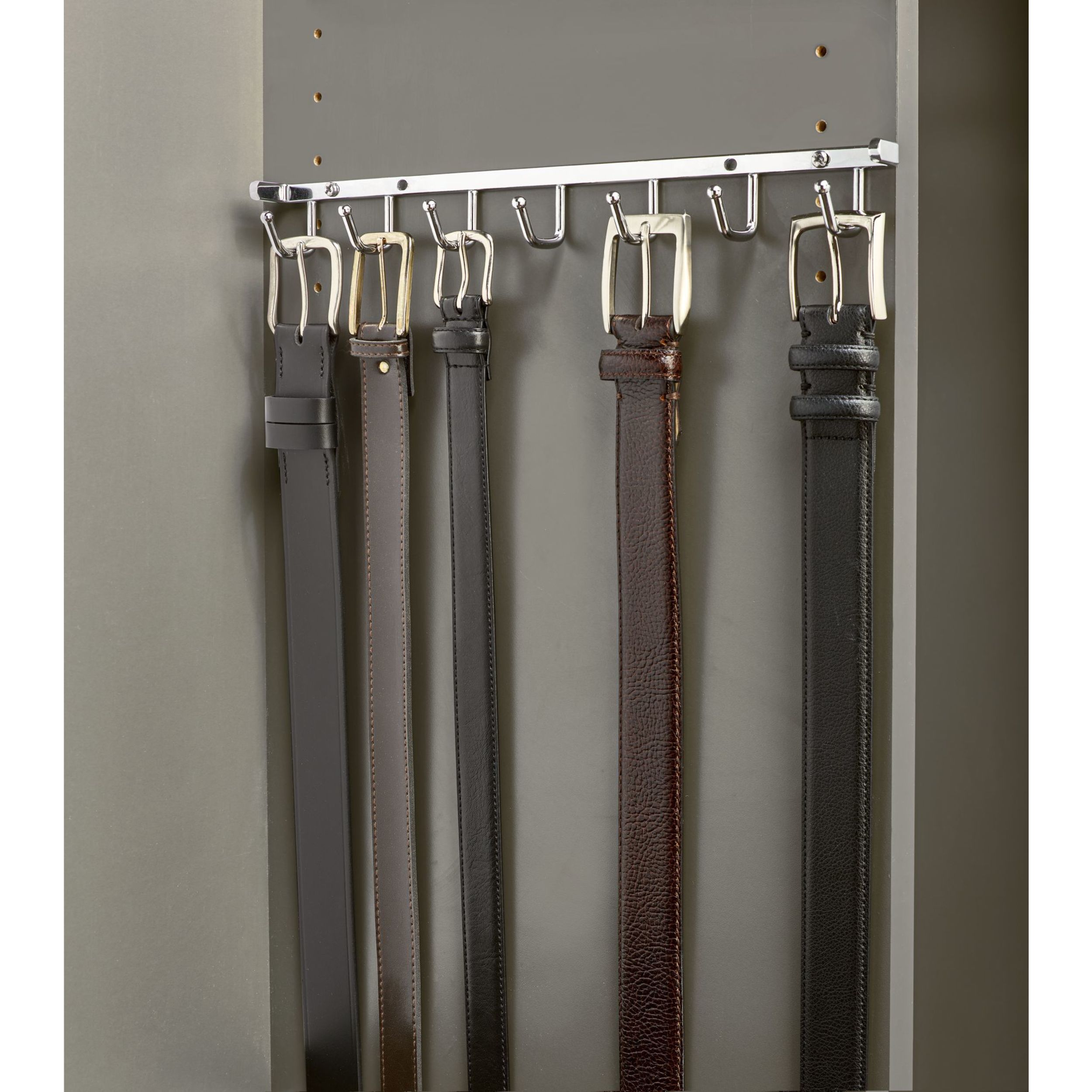 Sidelines Wall Mount Belt Rack For Custom Closet Systems