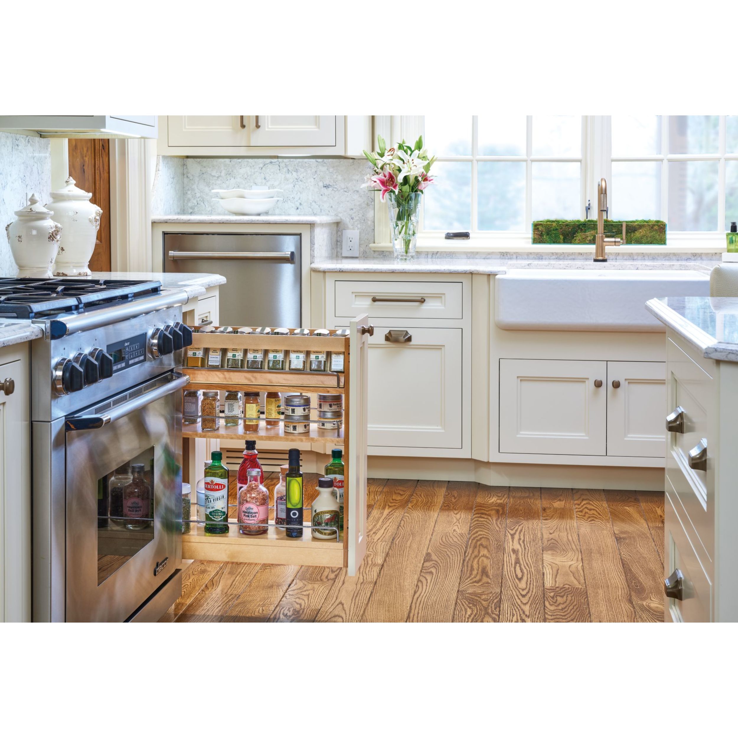 Rev-A-Shelf Wood Spice Insert Accessory for 448 Series Organizer w ...